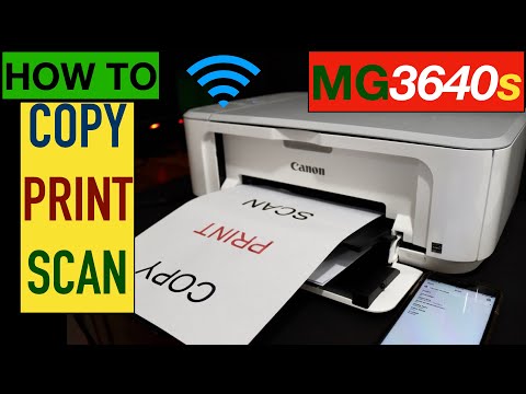 Canon Pixma MG3640s Scanning Copy & Print, Tutorial & Review.