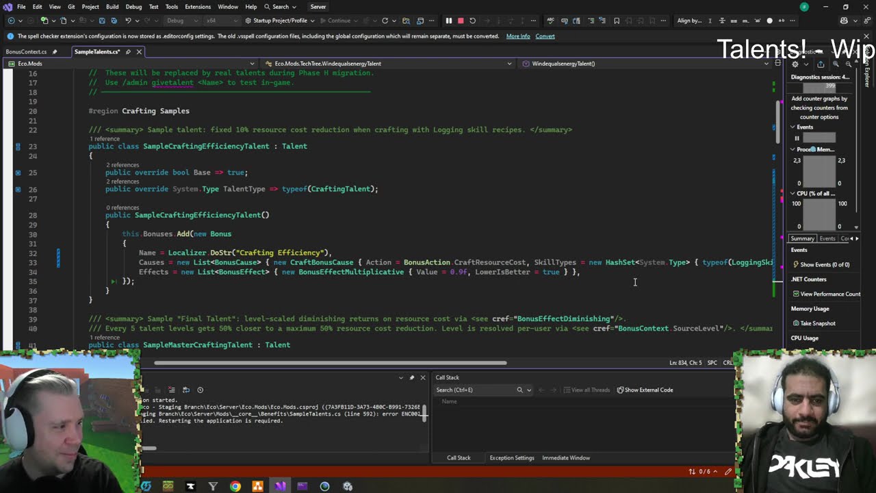 ECO Developer Stream: New & Improved Talents