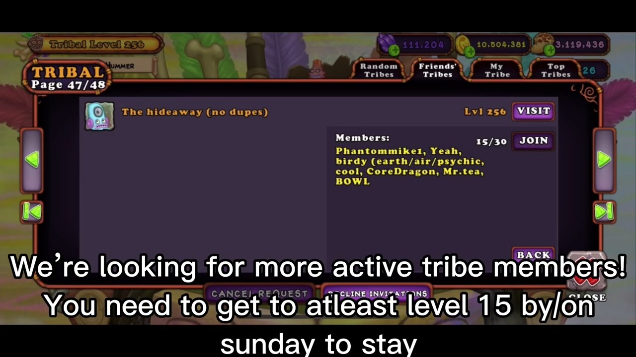 Join this tribe! (PLEASE READ DESCRIPTION FOR UPDATED TRIBE)