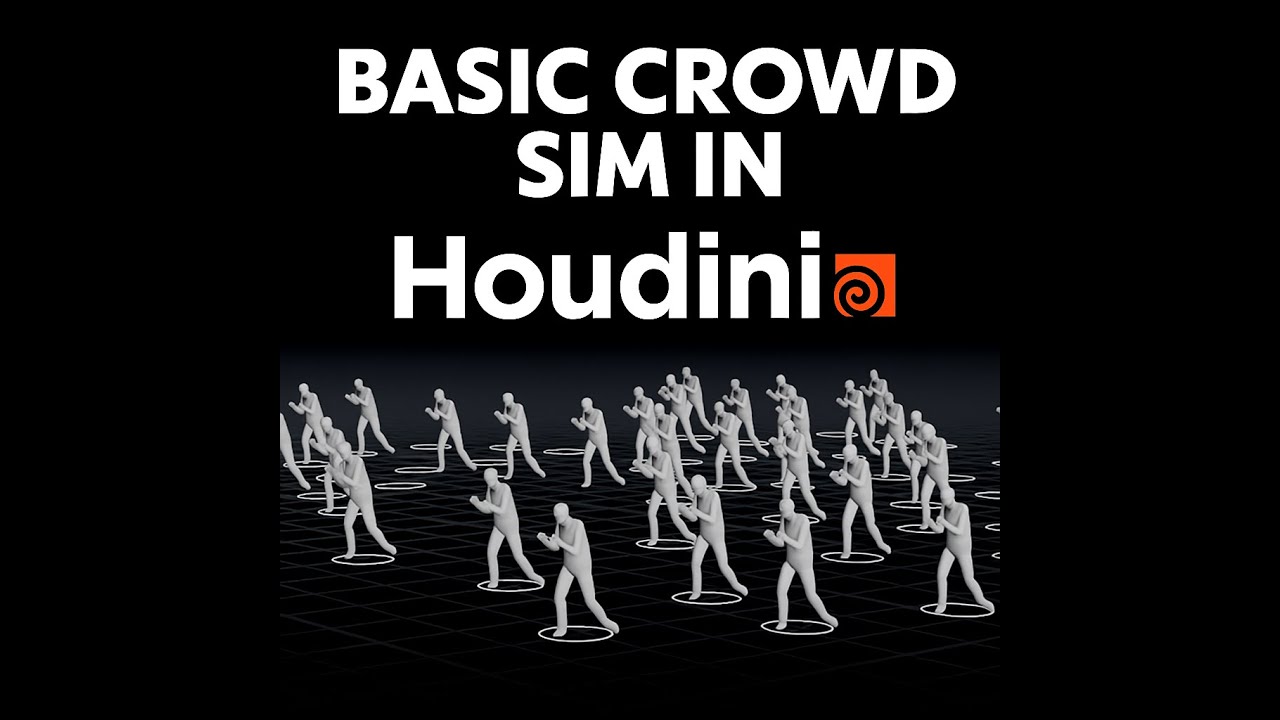 Basic Crowd Simulation in Houdini | Beginner Tutorial
