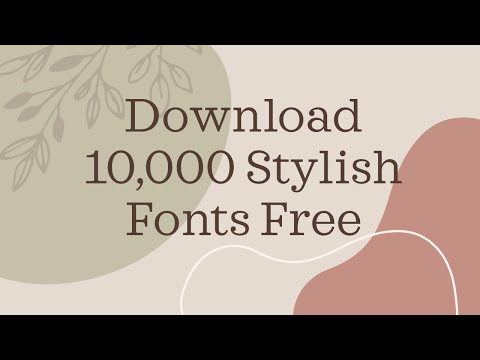 How to Download 10,000 Fonts Free For Photoshop| Stylish english fonts pack download