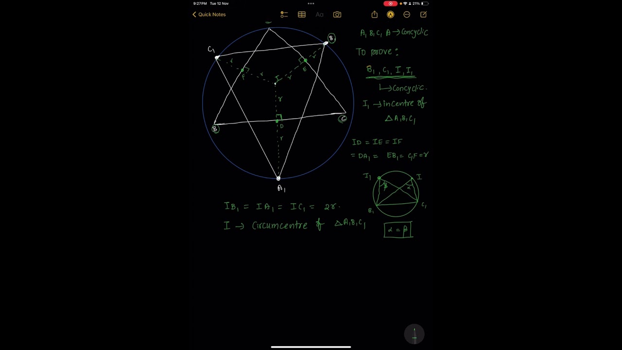 INMO 2008 | Problem 1 | Geometry | Math Education | Olympiad Problem solving