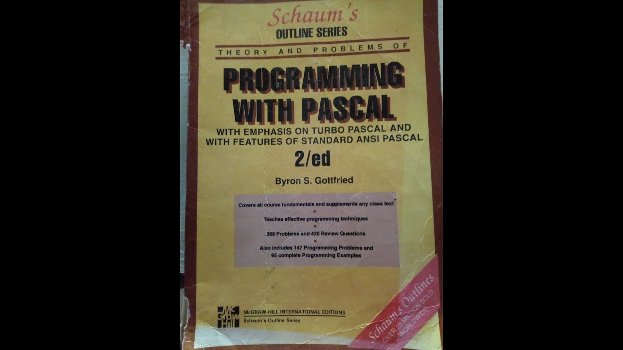 Programming with Pascal Tutorial 1 | Bsc paper 2