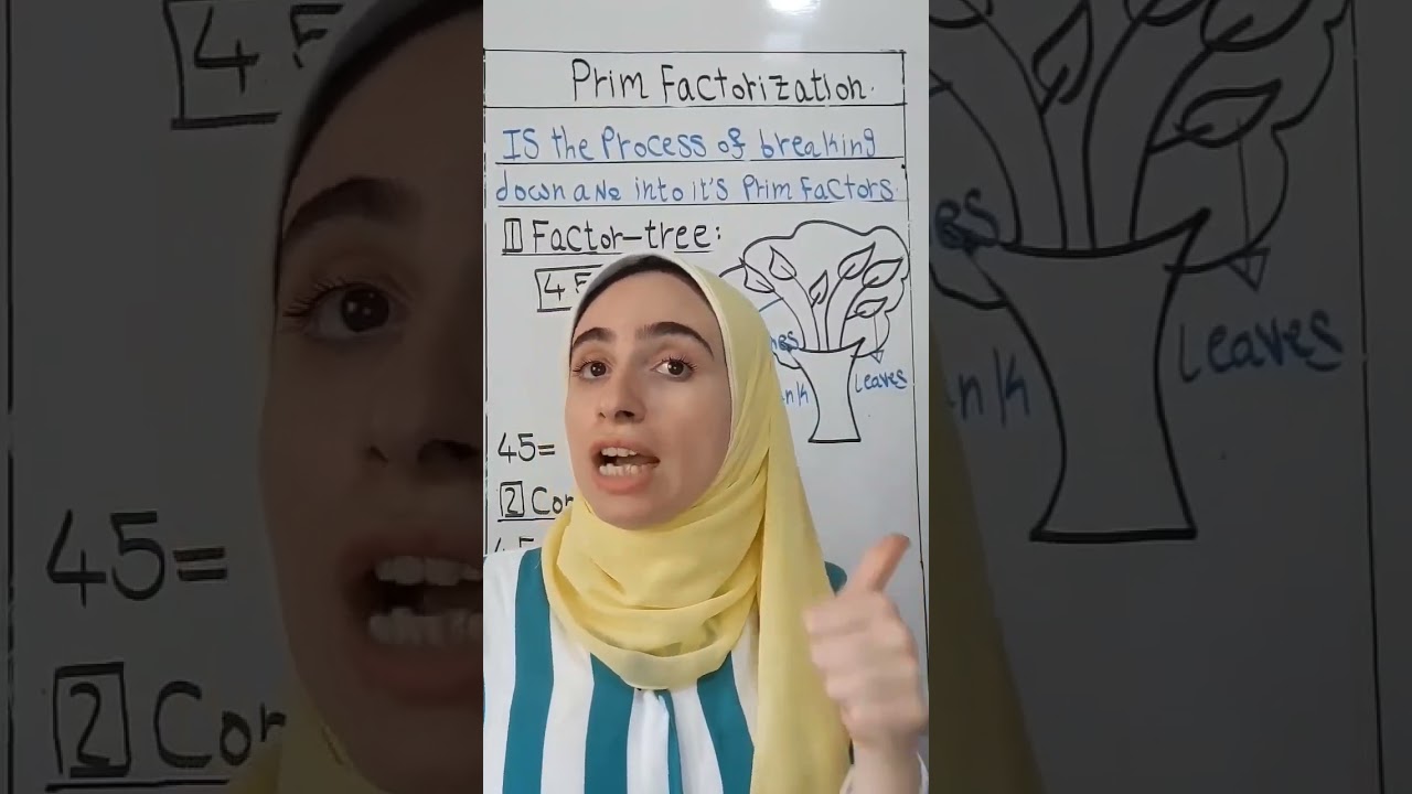 Prim factorization by using (factor tree-compact table)https://youtu.be/3C_RuiwTDkA #maths #math