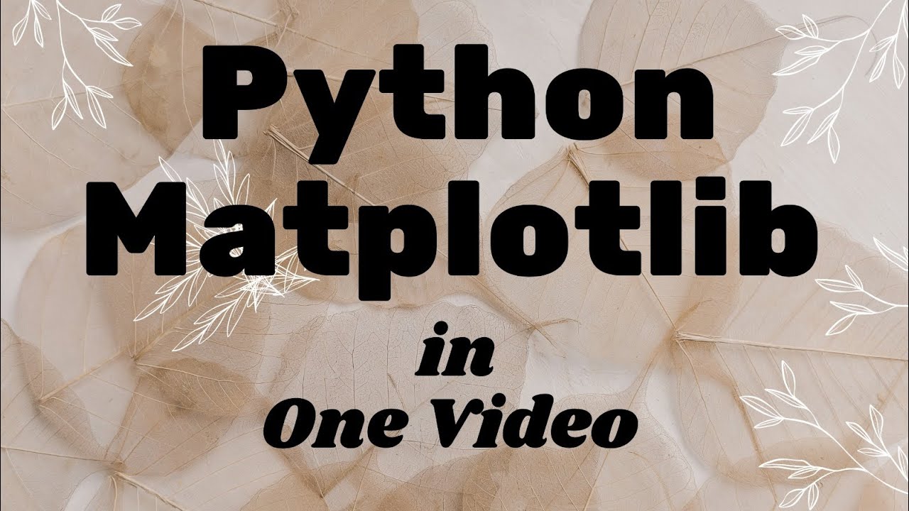Complete Python Matplotlib Tutorial | Python for Beginners | Creative Notes 