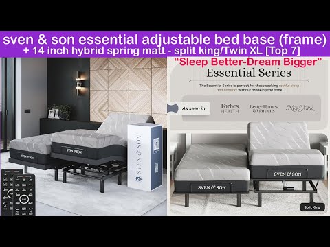 ✅sven & son essential adjustable bed base (frame)  Most Popular - Only 7 worth buying right now!