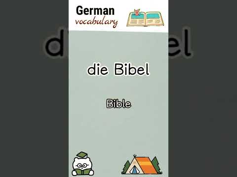 die Bibel (Bible) | German language vocabulary