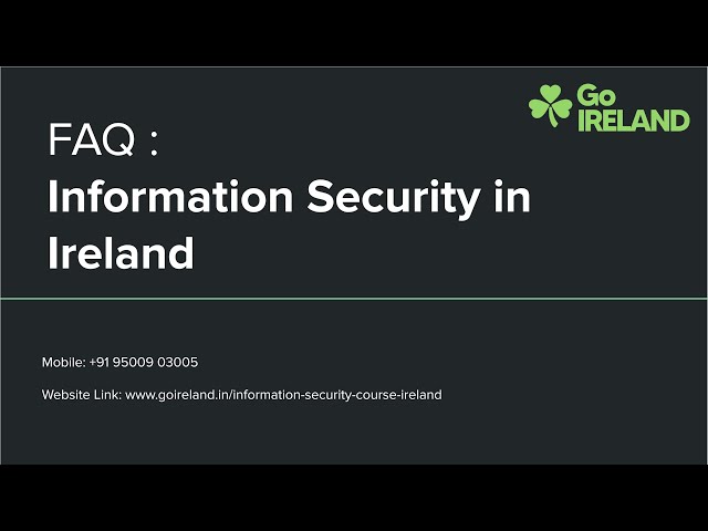 Masters in Information Security in Ireland | MSc Information Security ...
