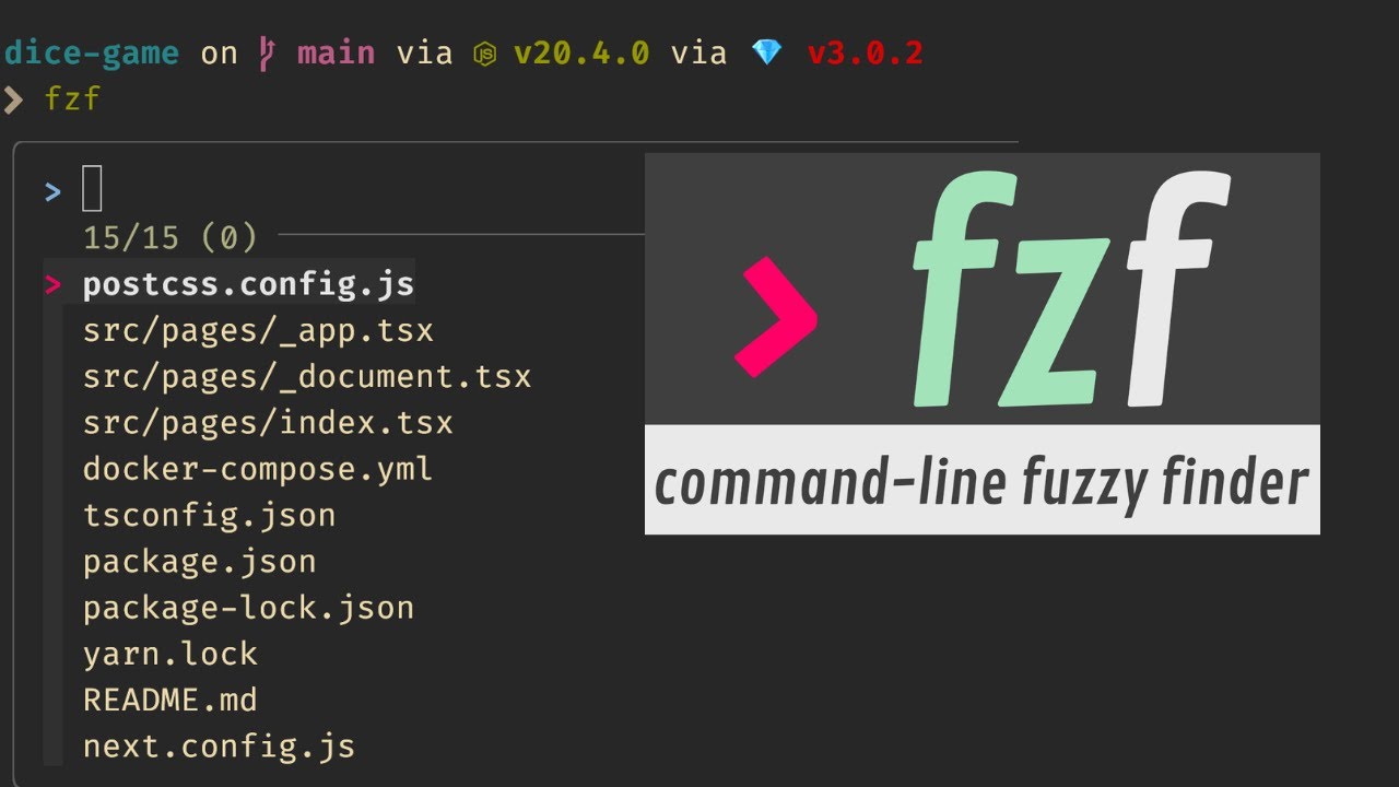 Intro to fzf