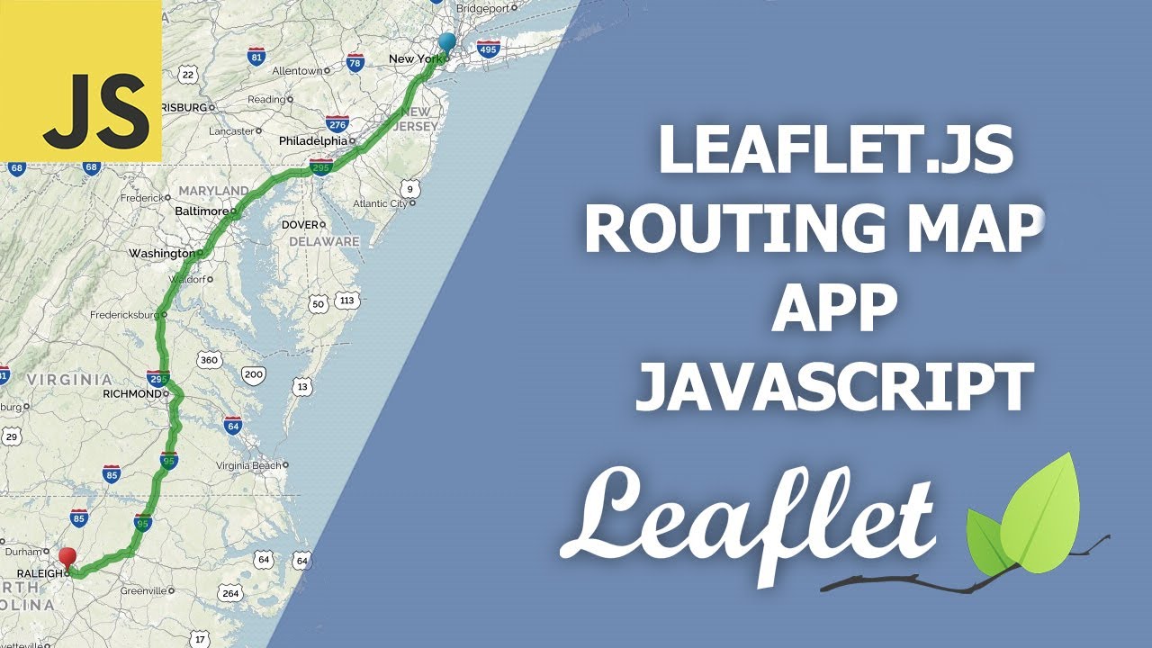 Leaflet Map Routing JavaScript App