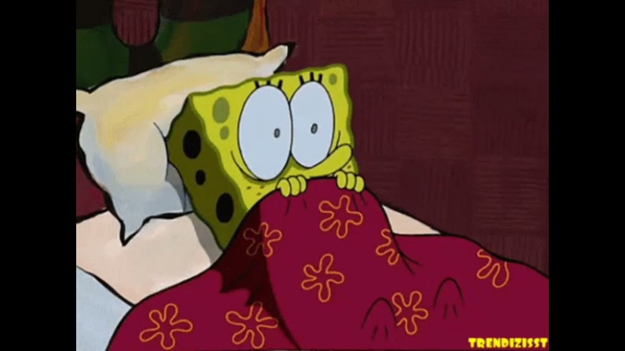 scared spongebob gif