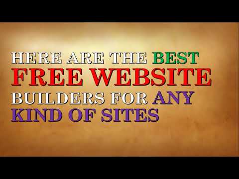 TOP 10 The Best FREE Website BUILDERS For Any Kind Of Sites For Professional AND Beginner USER 2021