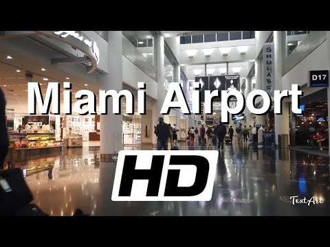 【4K】Miami International Airport - Concourse D