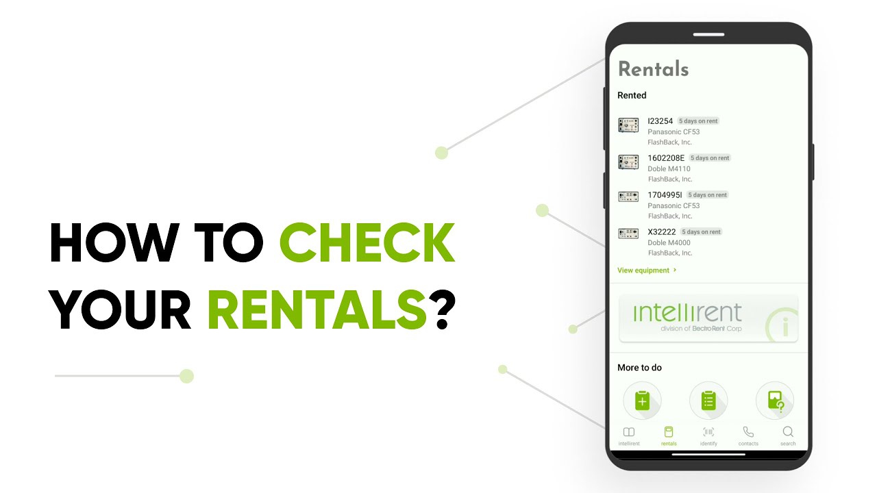 Check your rentals - tutorial