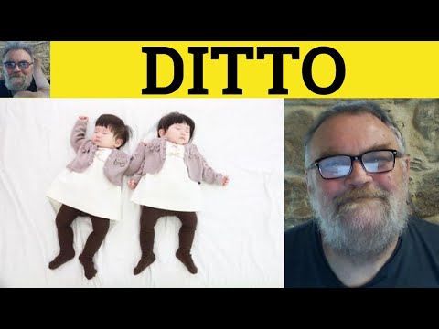 🔵 Ditto Meaning - Ditto Examples - Ditto Defined - Ditto Explanation - Ditto Definition - Ditto