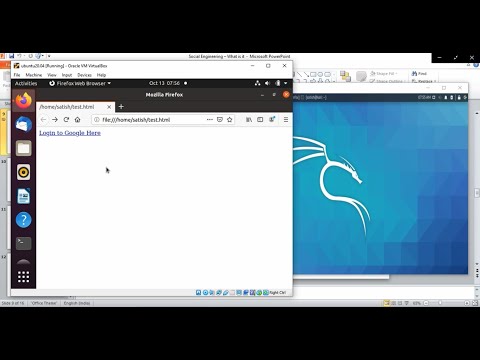 Social Engineering Attack Demo - Kali Linux setoolkit - Cybersecurity - CSE4003