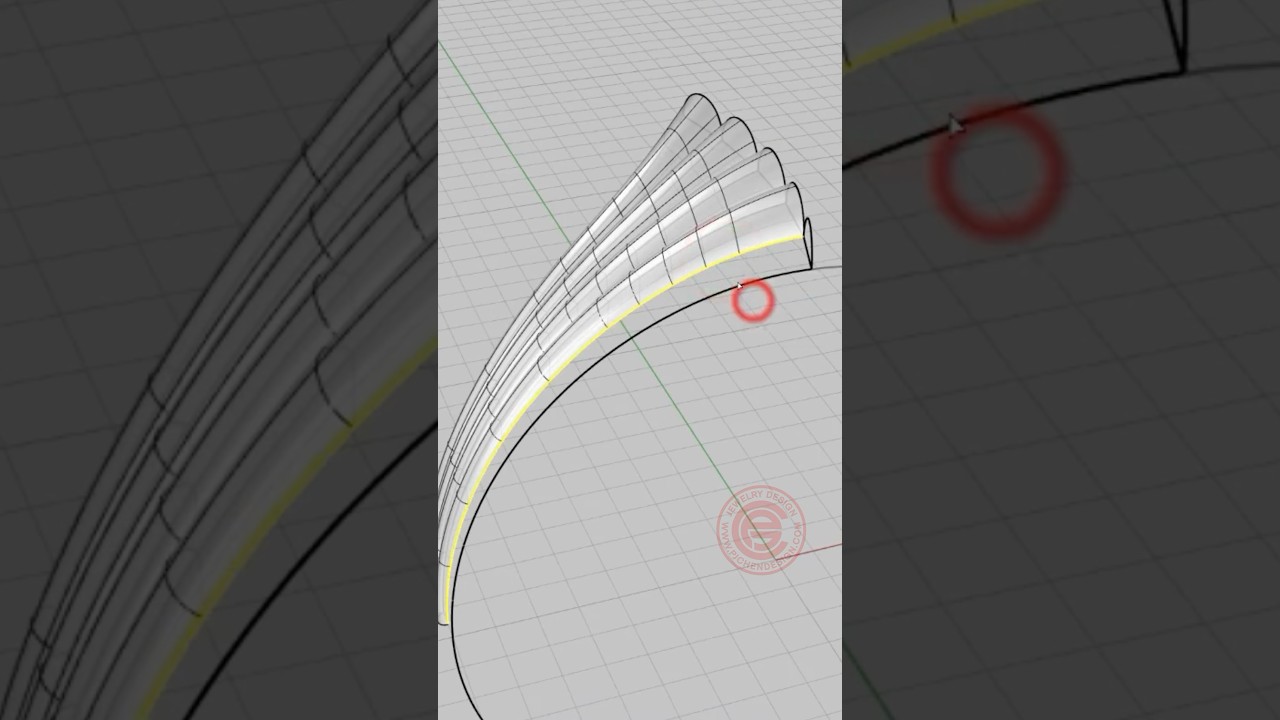 Feather Ring 3D modeling tutorial