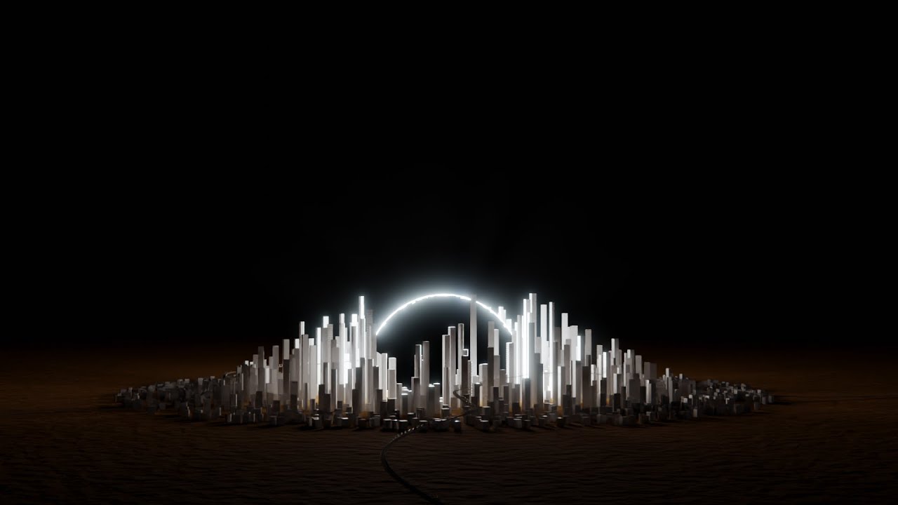 Explosion in a procedural city Animation