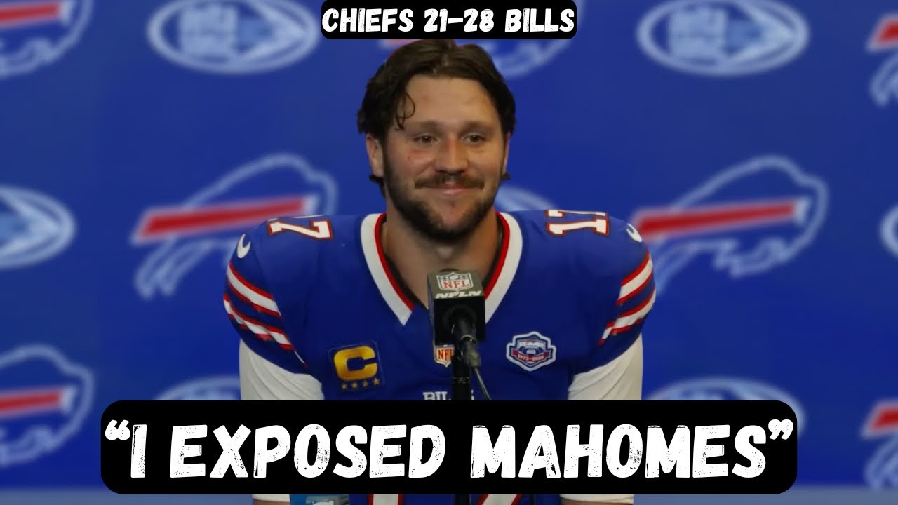Josh Allen ROASTS Patrick Mahomes after HUGE win - Post Game Interview - Chiefs vs Bills