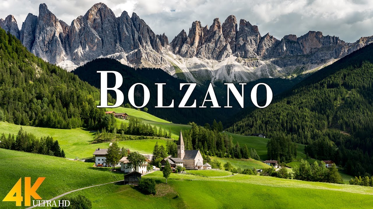 Bolzano, Italy 4K Ultra HD • Stunning Footage Bolzano, Scenic Relaxation Film with Calming Music.