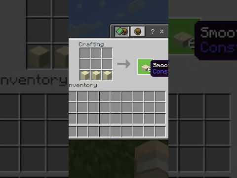 How To Make Smooth Sandstone Slabs in Minecraft #Shorts