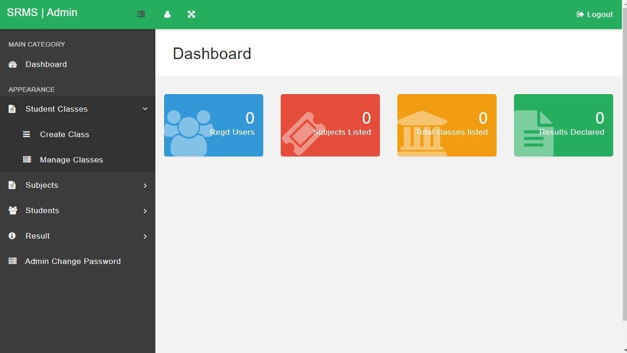 Student Record Management System in php mysql with Source Code