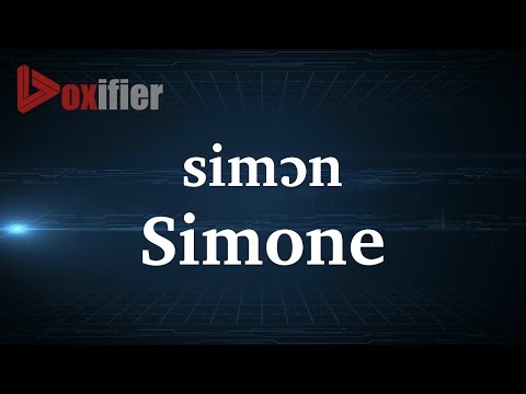 How to Pronunce Simone in French - Voxifier.com