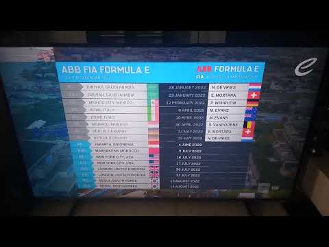 Formula E Calendar 2022