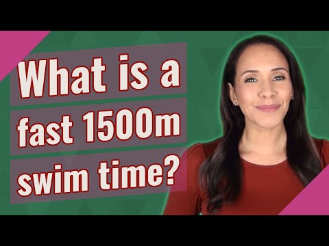 What is a fast 1500m swim time?