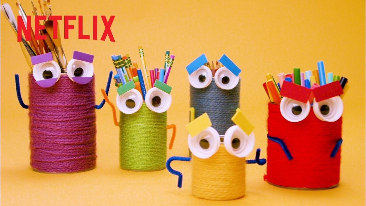 DIY StoryBots Pencil Holders ✏️ Netflix Jr