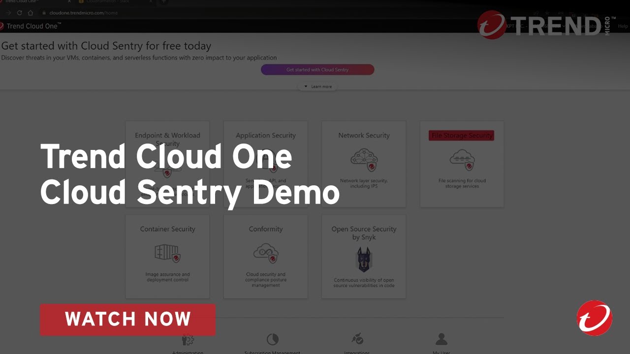 Trend Cloud One Cloud Sentry Demo