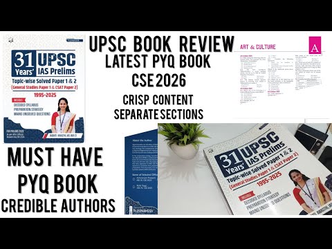 Best UPSC PYQ Book | Jagrati Awasthi IAS | Prelims 2026#bookreview #upscpyq