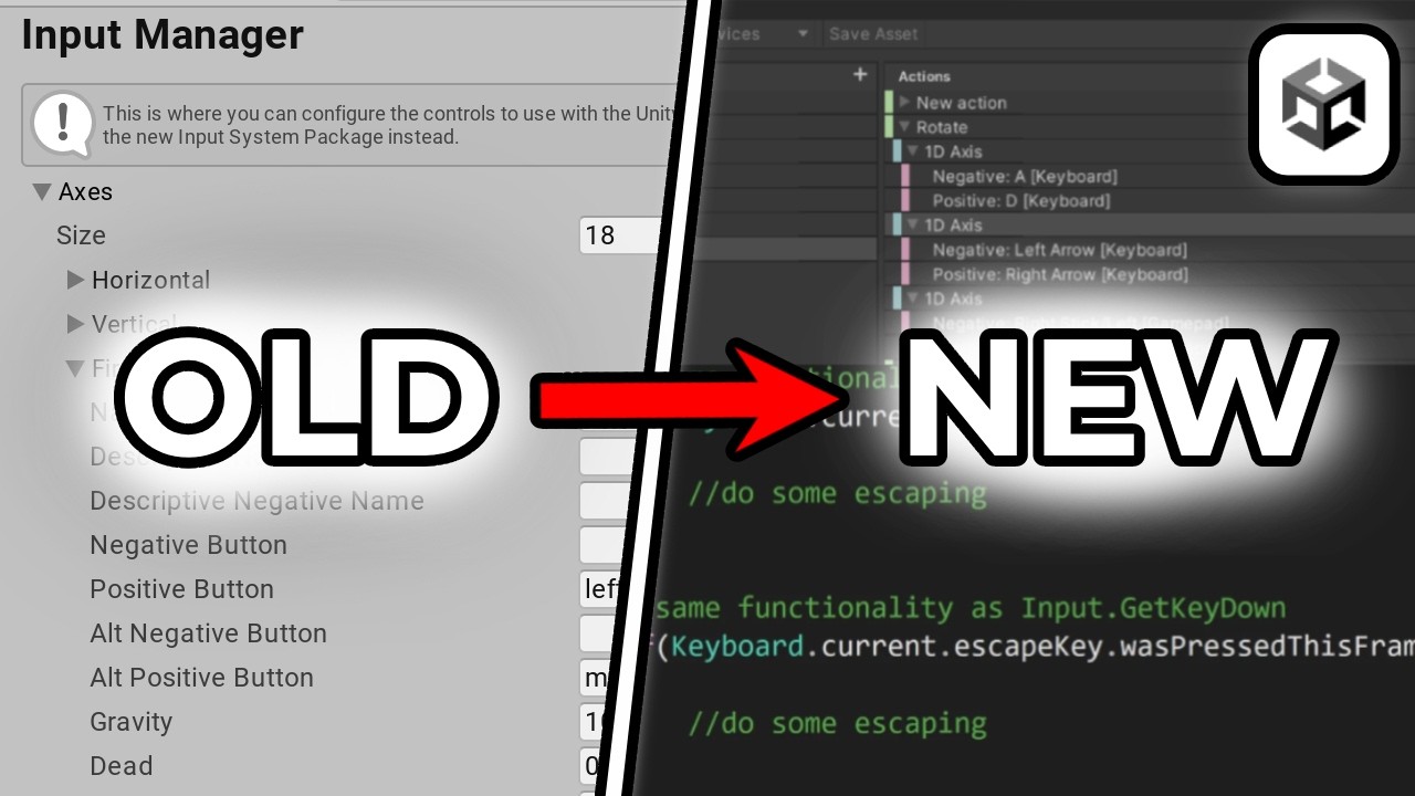 Converting Old Input Manager to New Input System (Unity 6)