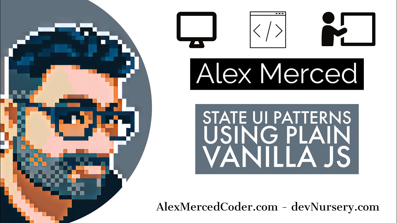 AM Coder - Stateful UI Pattern with Plain Vanilla JS (example of conceptually how react works)