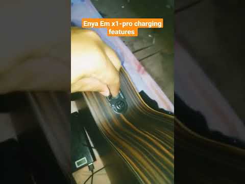enya em x1-pro trans-accoustic guitar charging test, super reliable long battery life