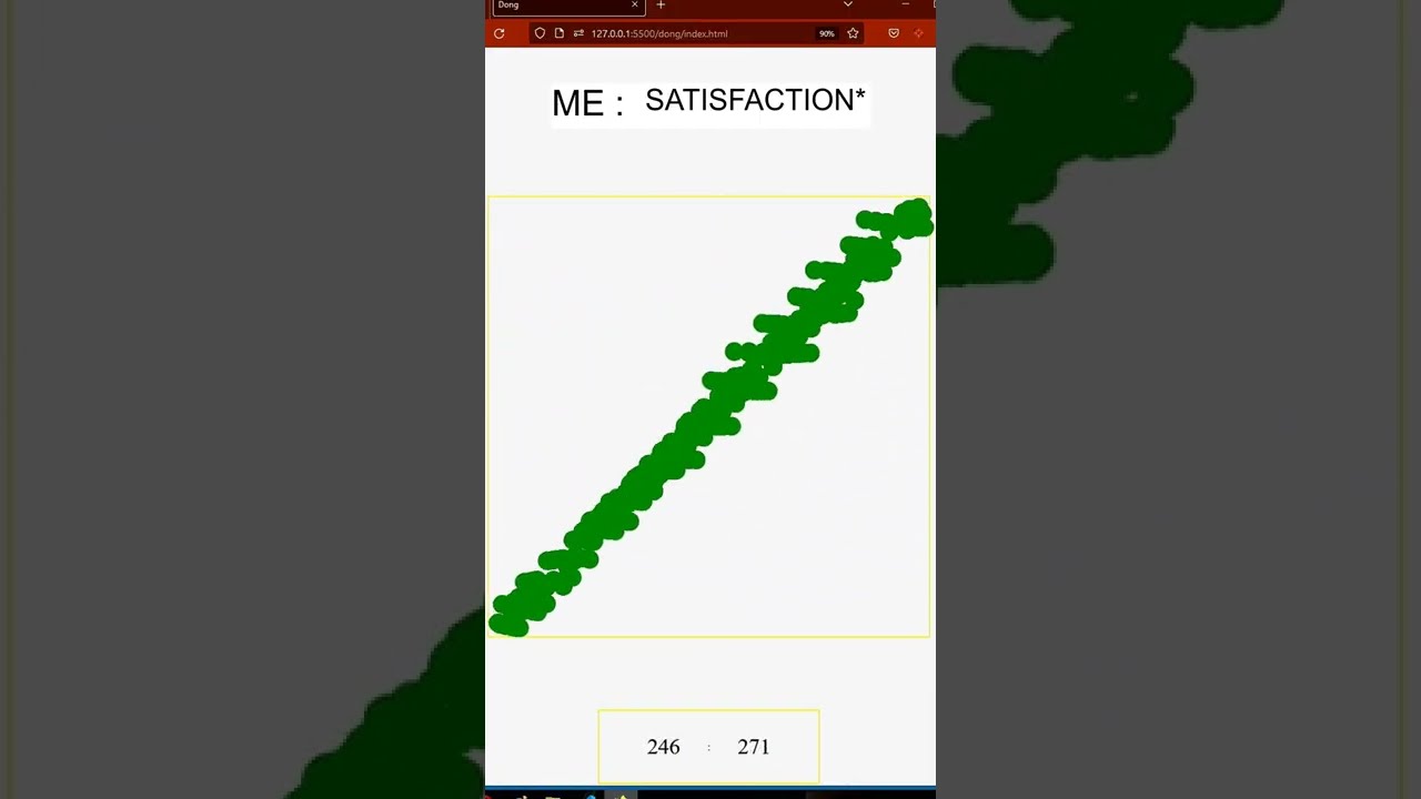 I made a PONG game in javascript only for this  | #shorts #programming #satisfying