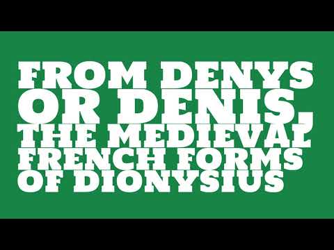 What does the name Denis mean?