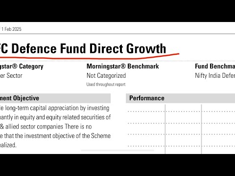 HDFC Defence Fund Direct Growth Fund