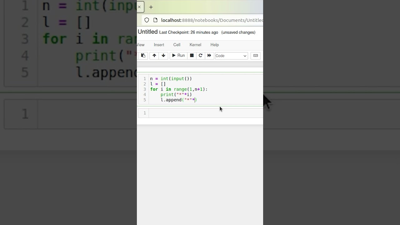 How to print star pattern in python #shorts #pythonforbeginners