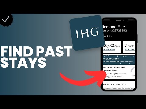 Where to find your past stays in IHG?