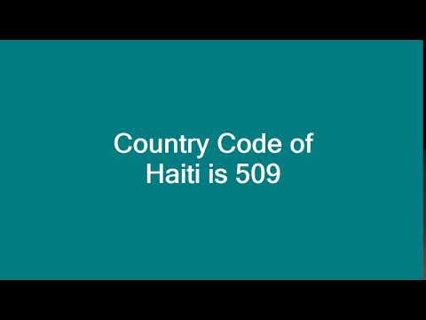 Country Code of Haiti is 509