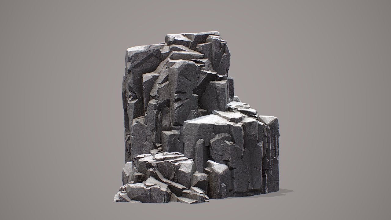 Realistic Modular Game Rock Modular (4K)