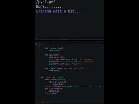 Loading Animation in Python | How to hack | #shorts