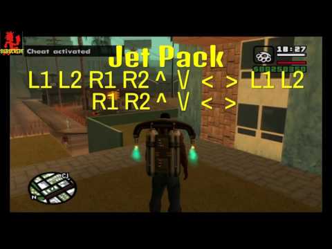 GTA San Andreas Ps2/Ps3/Ps4 Cheat Codes