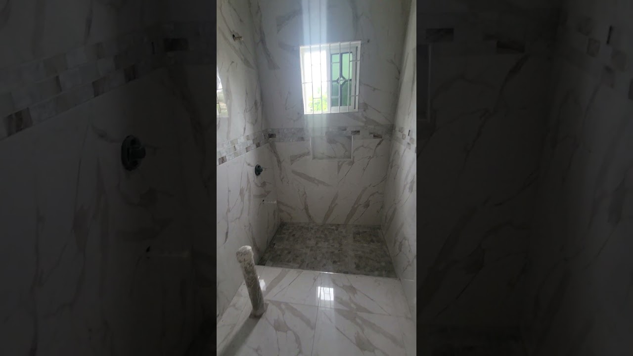 luxury bathroom tiling completed