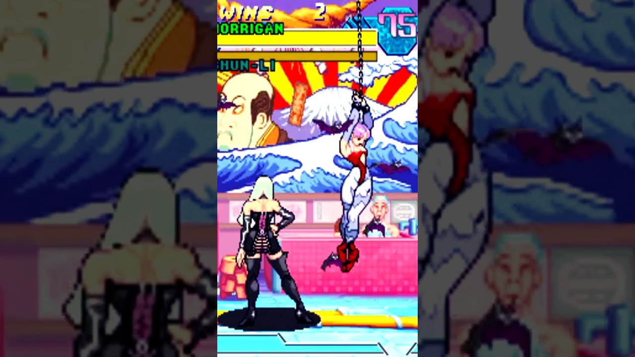 Morrigan best authentic victory pose you’ll ever see. #morrigan #marvelvscapcom #gameplay #victory