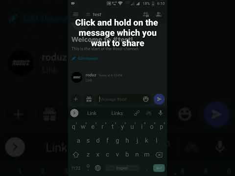 How to copy and share a Message link in Discord Mobile #roduz #discord #how #howto #share #link#copy