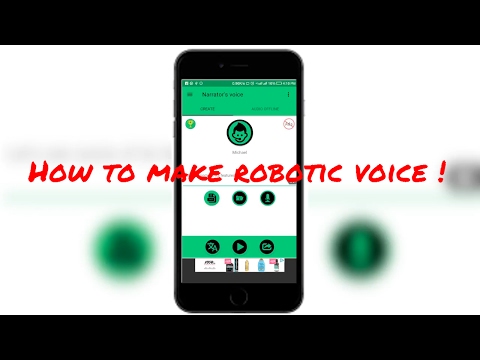 How to make a robotic sound / voice over ! Best app ever .