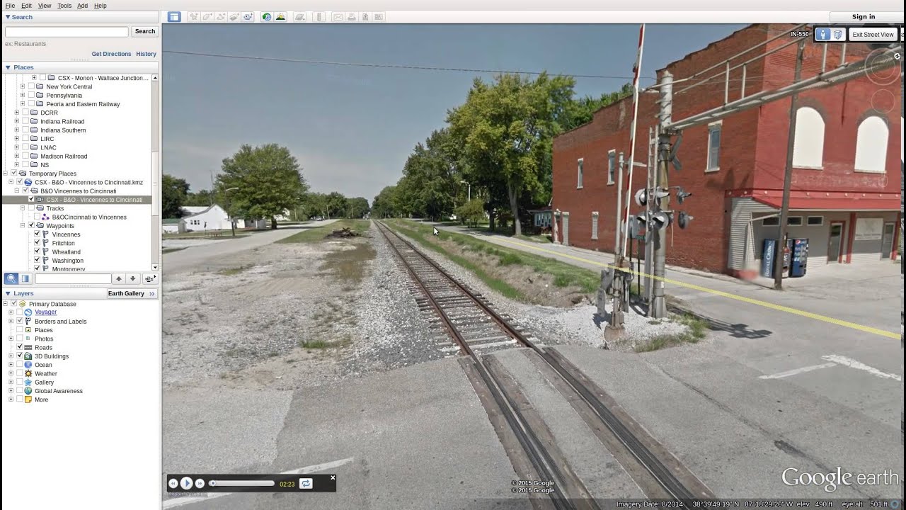 Indiana Railroad Map Instructions