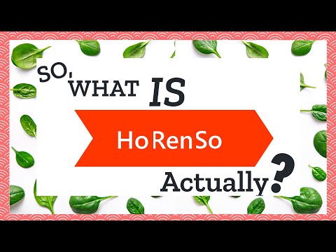 So, What is Horenso Actually?